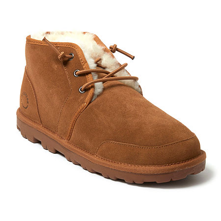Click here for Dearfoams Mens Fireside by Shepparton Lace Up Shea... prices