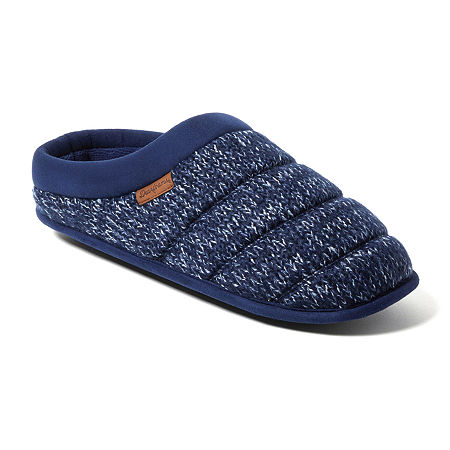 Click here for Dearfoams Mens Asher Marled Knit Clog House Slippe... prices