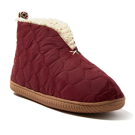 Click here for Dearfoams Warm Up Mens Memory Foam Bootie Slippers... prices