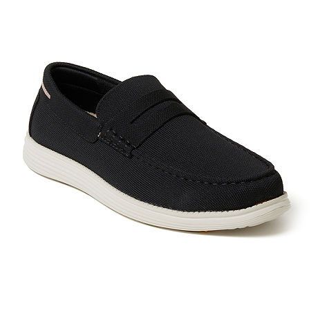 Click here for Dearfoams Mens Rollins Sport Knit Loafer - Black prices