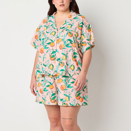 Click here for Sleep Chic Womens Short Sleeve 2-pc. Plus Pajama S... prices