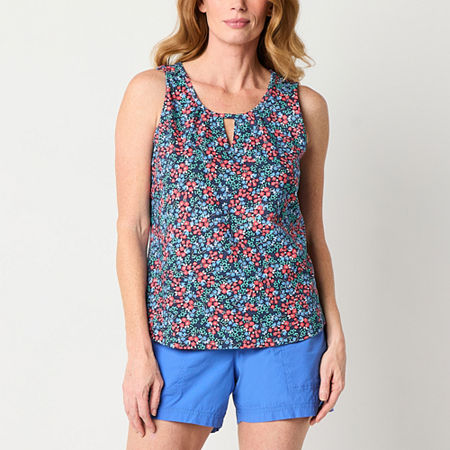 Click here for St. Johns Bay Womens Keyhole Neck Sleeveless Tank... prices