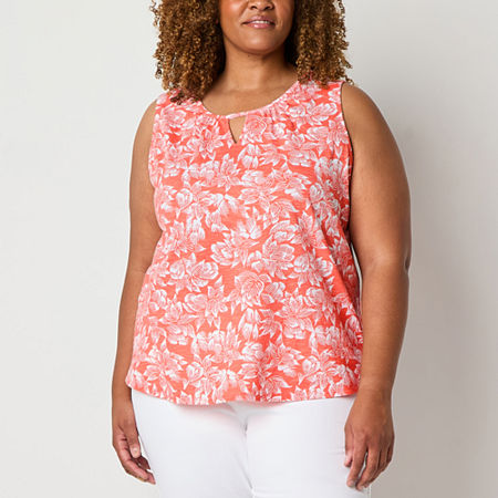 Click here for St. Johns Bay Womens Keyhole Neck Sleeveless Plus... prices