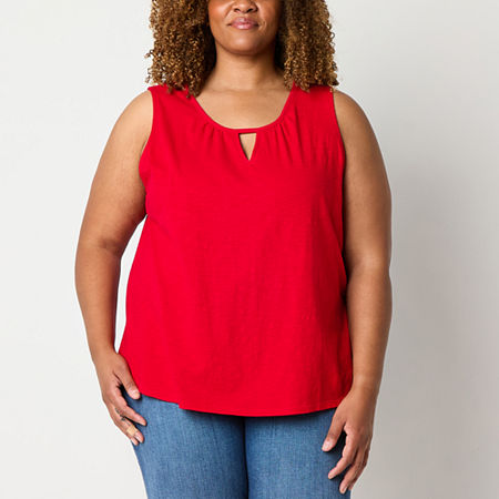 Click here for St. Johns Bay Womens Keyhole Neck Sleeveless Plus... prices
