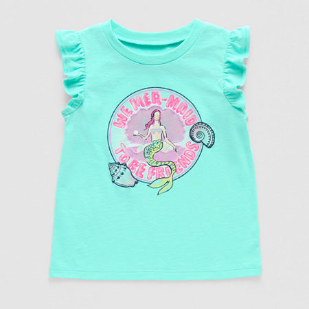 Click here for Thereabouts Little Girls Crew Neck Short Sleeve Re... prices