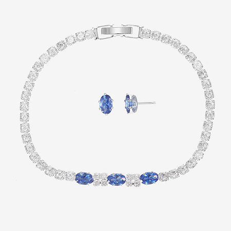 Click here for Sparkle Allure Light Up Box Womens Blue Cubic Zirc... prices