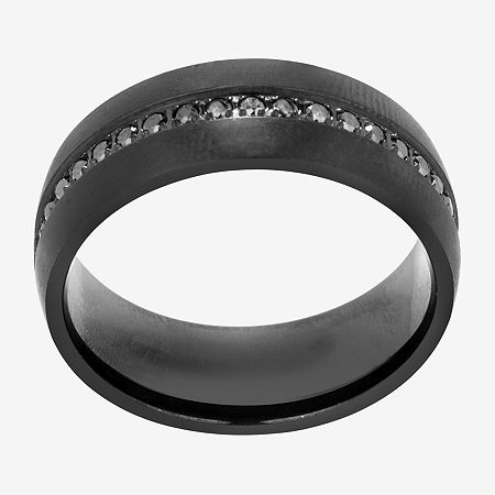 Click here for (F / Si2) Mens 8MM 1/3 CT. T.W. Genuine Black Diam... prices