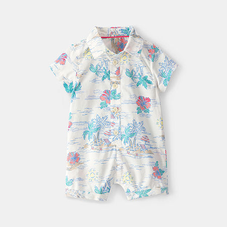 Click here for Carters Baby Boys Tropical Beach Short-Sleeve Romp... prices