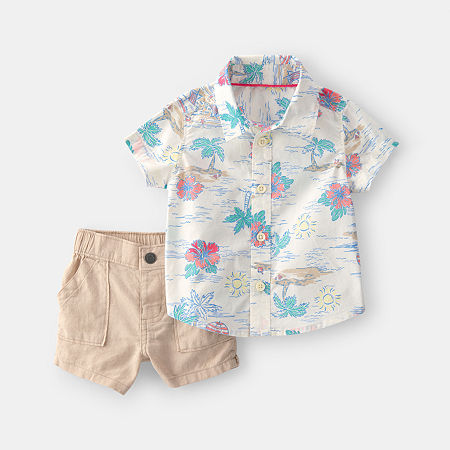 Click here for Carters Baby Boys 2-pc. Short Set  6 Months  Beige prices