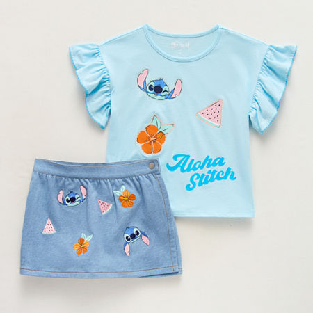 Click here for Disney Collection Little & Big Kid Girls Skort Set... prices