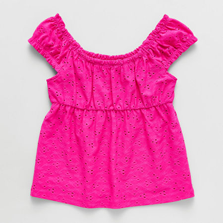 Click here for Thereabouts Little & Big Kid Girls Scoop Neck Slee... prices