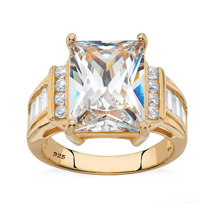 Click here for DiamonArt Womens White Cubic Zirconia 14K Gold Ove... prices