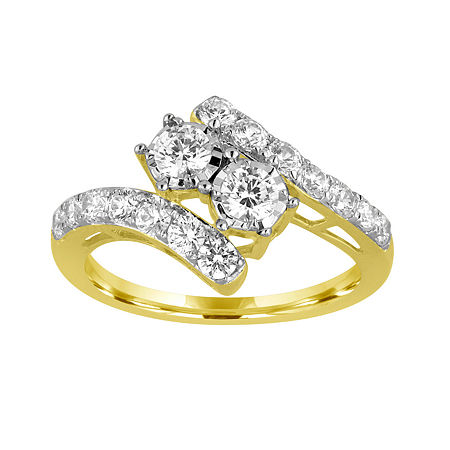 Click here for Two Forever 1 CT.T.W. Natural Diamond 10K Yellow G... prices