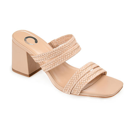 Click here for Journee Collection Womens Natia Woven Block Heel S... prices