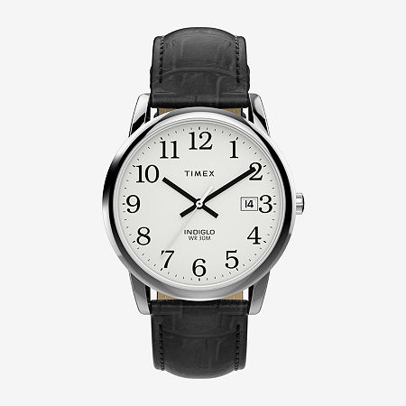 Mens Timex(R) Silver-Tone Easy Read White Dial Watch - TW2W95400JT