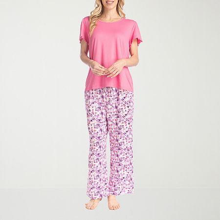 Click here for Muk Luks Womens Round Neck Short Sleeve 2-pc. Paja... prices