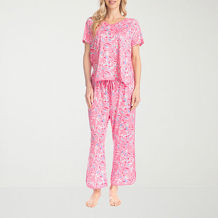 Click here for Muk Luks Womens Round Neck Short Sleeve 2-pc. Paja... prices