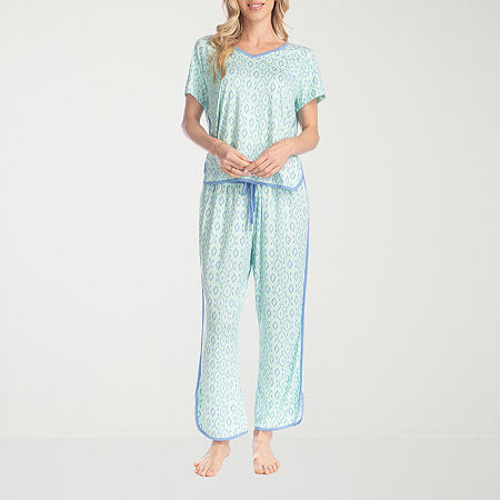 Click here for Muk Luks Womens Round Neck Short Sleeve 2-pc. Paja... prices
