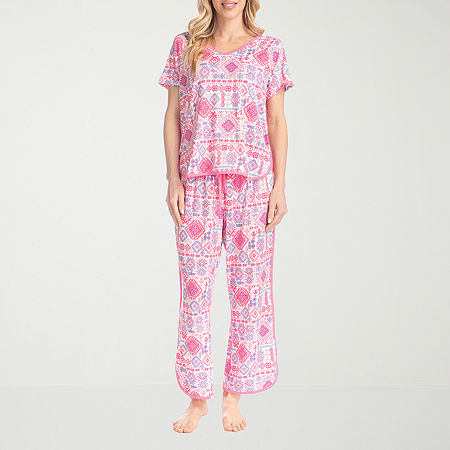 Click here for Muk Luks Womens Round Neck Short Sleeve 2-pc. Paja... prices