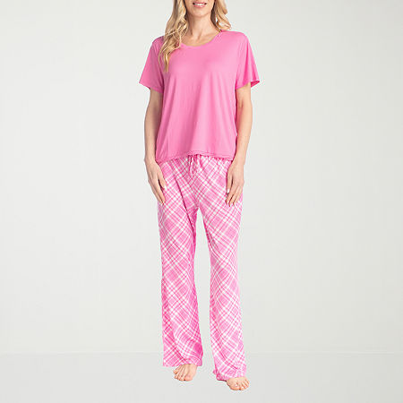 Click here for Muk Luks Womens Round Neck Short Sleeve 2-pc. Paja... prices