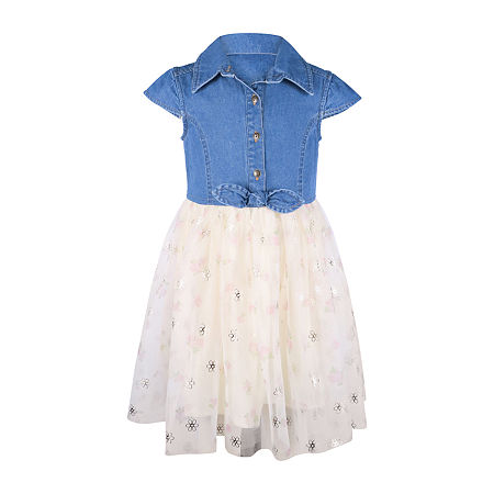 Click here for Lilt Little Girls Short Sleeve Tutu Dress  5  Yell... prices