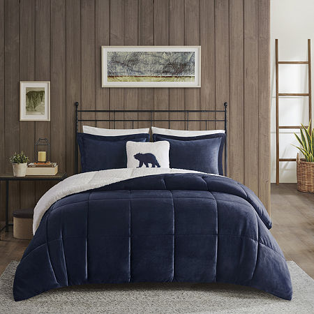 Click here for Woolrich Alton 4-Pc. Comforter Set  King - Navy/iv... prices