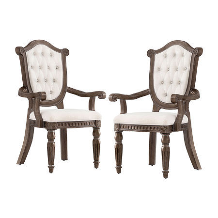 Click here for 2-pc. Upholstered Tufted Dining Chair  One Size  B... prices