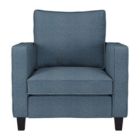 Click here for Georgia Upholstered Armchair  One Size  Blue prices
