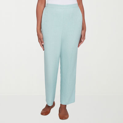 Alfred Dunner Kensington Garden Womens Straight Mid Rise Pull-On Pant ...