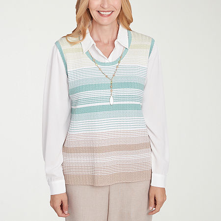 Click here for Alfred Dunner Kensington Garden Womens Long Sleeve... prices