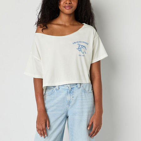 Click here for Arizona Off The Shoulder Womens Short Sleeve Relax... prices