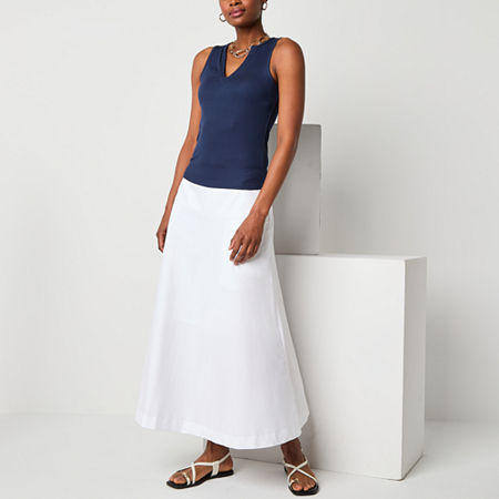 Click here for Worthington Womens Split Crew Neck Sleeveless Tank... prices