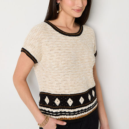 Click here for a.n.a Womens Round Neck Short Sleeve Pullover Swea... prices