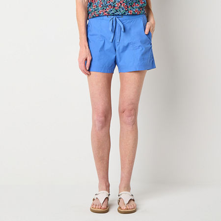 Click here for St. Johns Bay Womens Mid Rise Soft Short  6  Blue prices