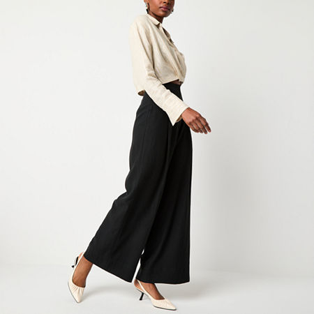 Click here for Worthington Womens Wide Leg High Rise Trouser  8... prices