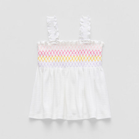 Click here for Okie Dokie Baby Girls Square Neck Sleeveless Tank... prices