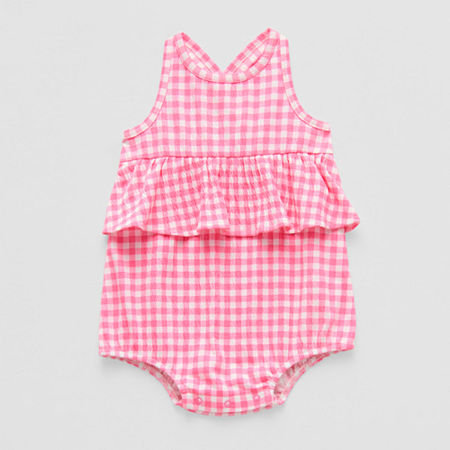 Click here for Okie Dokie Baby Girls Sleeveless Gingham Romper  1... prices