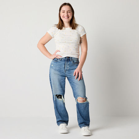 Click here for Arizona Juniors Womens Highest Rise Straight Leg E... prices