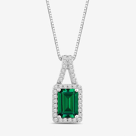 Click here for Womens Lab Created Green Emerald Sterling Silver 1... prices