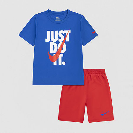 Click here for Nike Little Boys 2-pc. Short Set  7  Red prices