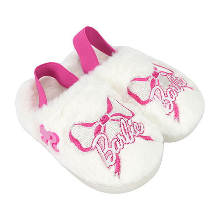 Click here for Faux Fur Toddler Girls Barbie Slip-On Slippers  7/... prices
