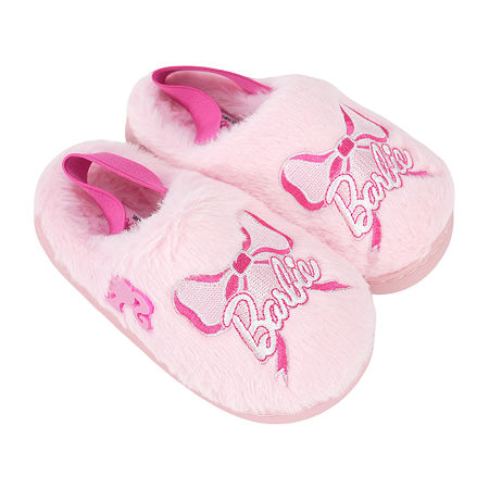 Click here for Faux Fur Toddler Girls Barbie Slip-On Slippers  5/... prices