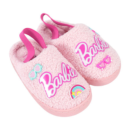 Click here for Faux Fur Toddler Girls Barbie Slip-On Slippers  7/... prices