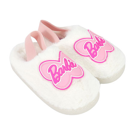 Click here for Faux Fur Toddler Girls Barbie Slip-On Slippers  5/... prices
