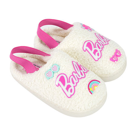 Click here for Faux Fur Toddler Girls Barbie Slip-On Slippers  9/... prices
