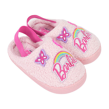 Click here for Faux Fur Toddler Girls Barbie Slip-On Slippers  7/... prices
