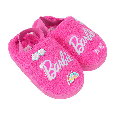 Click here for Faux Fur Toddler Girls Barbie Slip-On Slippers  7/... prices