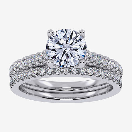 Click here for (G / Vs2-Si1) Womens 2 1/2 CT. T.W. Lab Grown Whit... prices