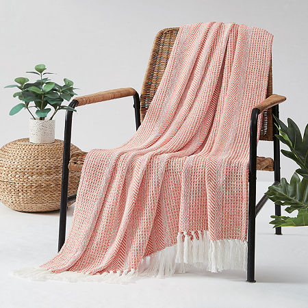 Click here for Oceanfront Resort Textured Stripe Throw  One Size... prices