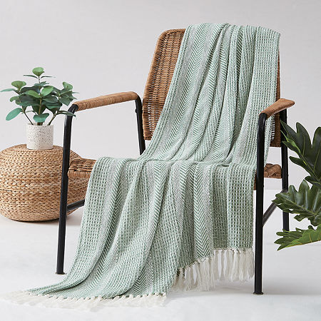 Click here for Oceanfront Resort Textured Stripe Throw  One Size... prices